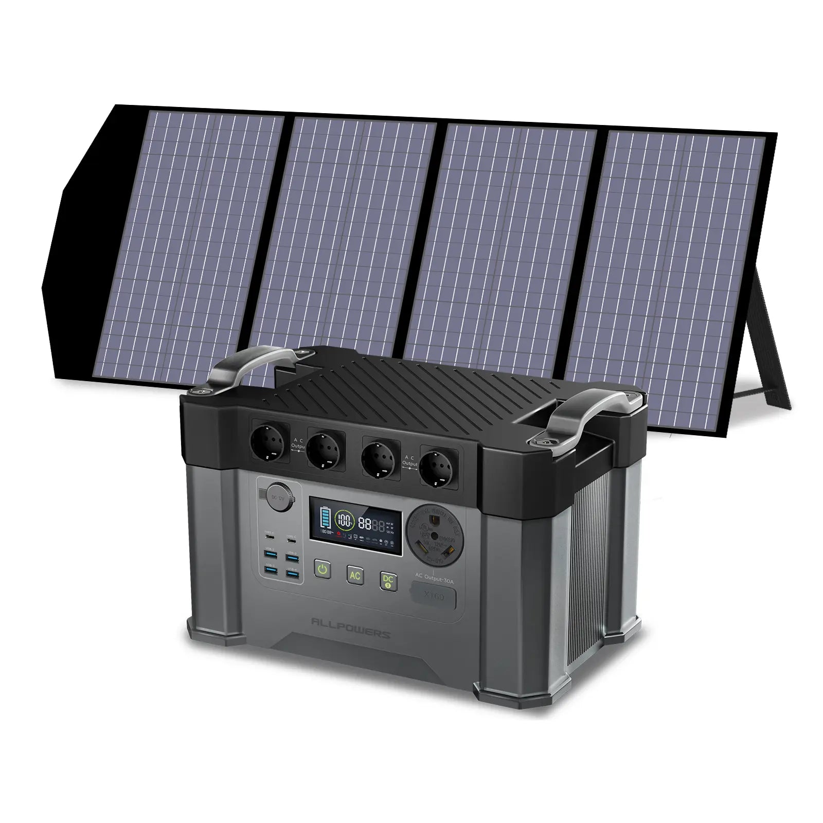 ALLPOWERS 2400W Générateur Solaire S2000 Pro avec PV 140W